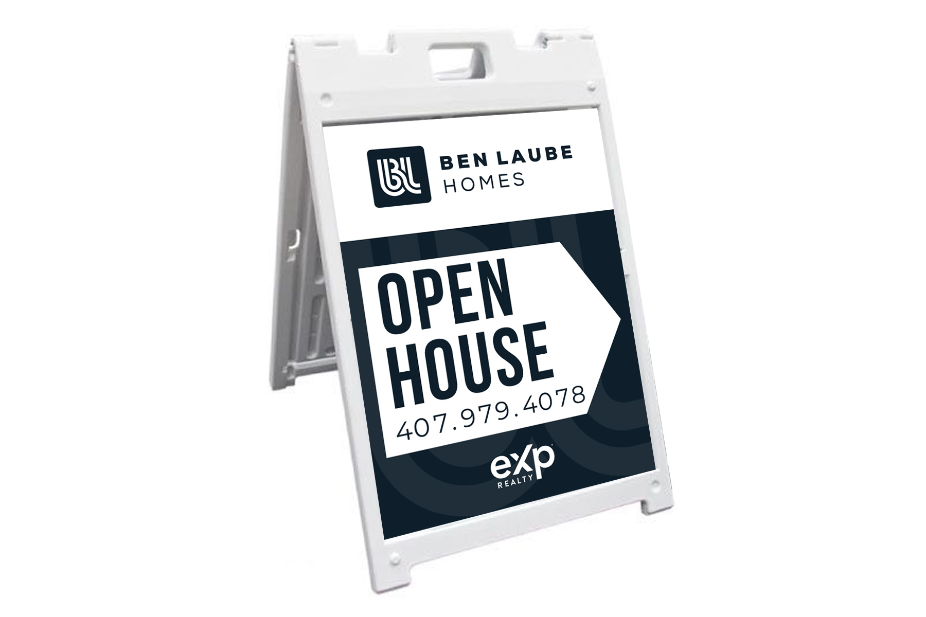 Ben Laube Homes | 18 x 24 Signicade® MDX A-Frame sign | AgentStore.com